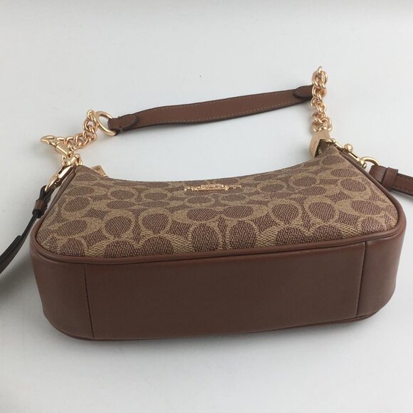 Coach | Bags | Coach Terri Shoulder Bag In Signature Canvas In Black ...